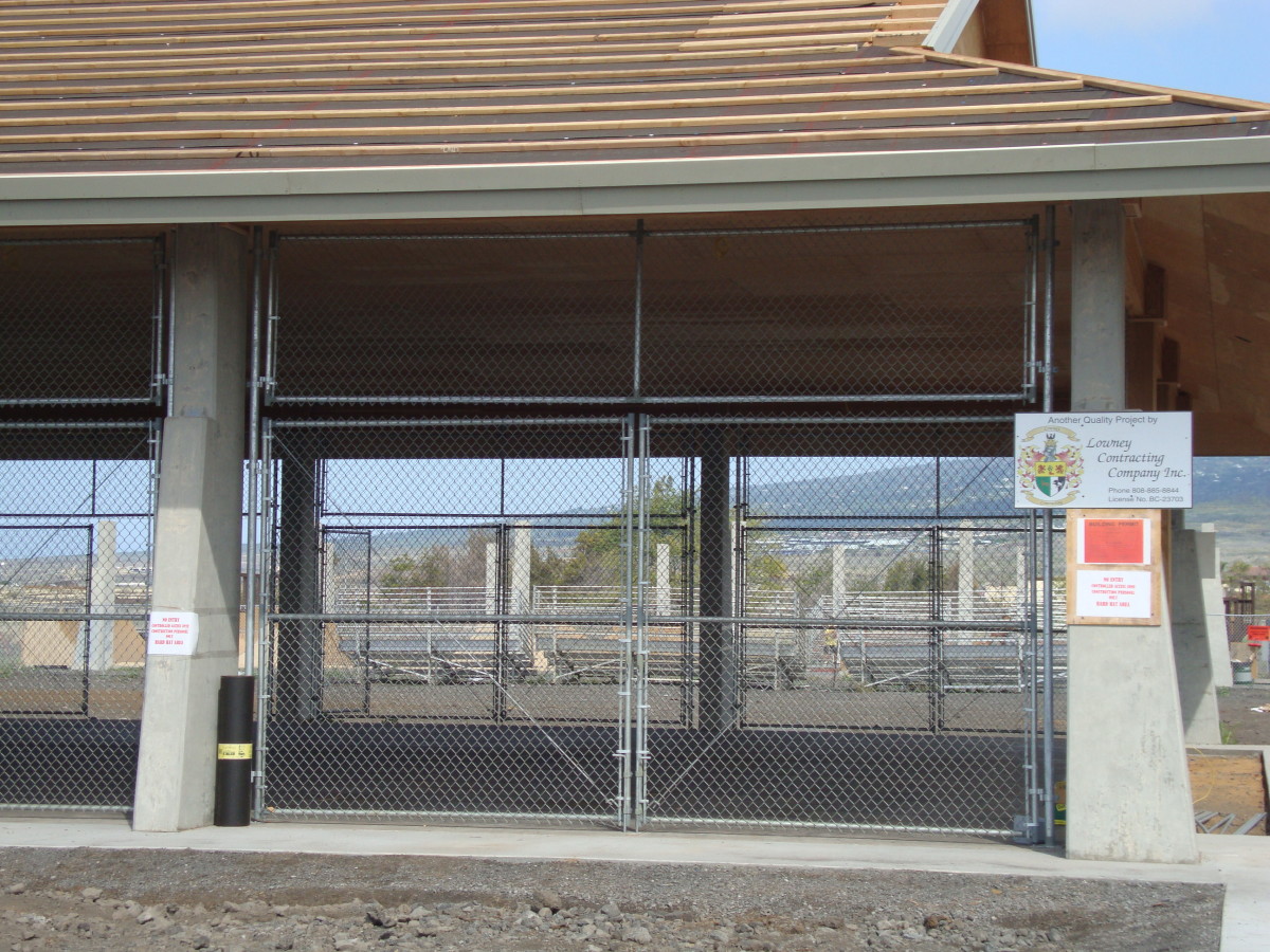 Chain Link Double Swing Gate - Island Wide Fencing