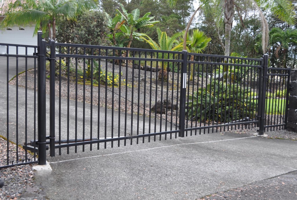 Ornamental Double Swing Driveway Gate - Island Wide Fencing