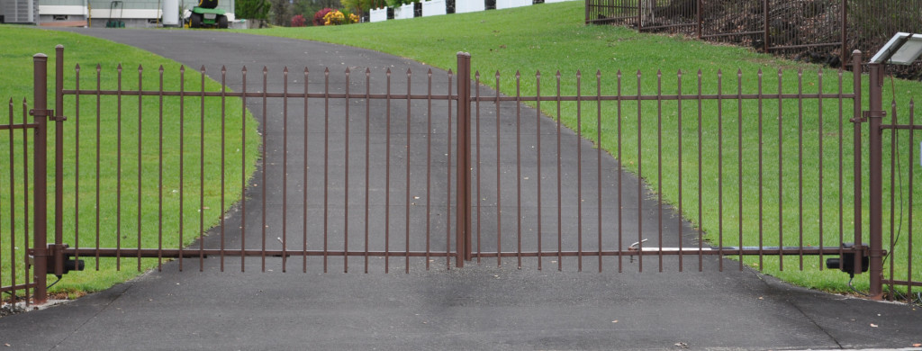 Ornamental Double Swing Driveway Gate 2 - Island Wide Fencing
